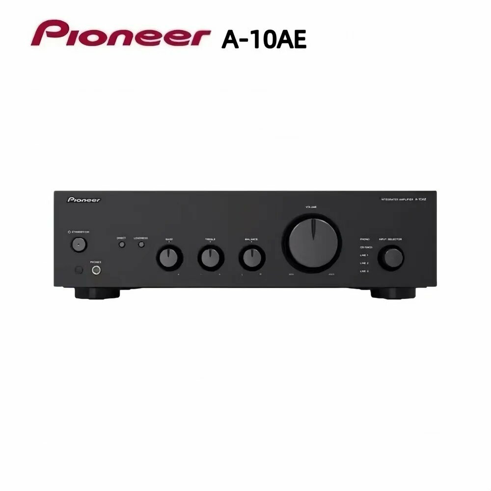 2,0-канальный усилитель мощности HIFI Pioneer A-10AE, поддерживает автоматический режим ожидания, максимальная мощность 100 Вт, черный