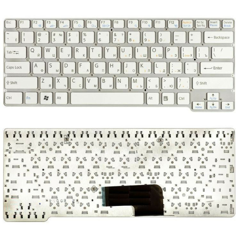 Клавиатура для ноутбука Sony Vaio VPC-CW, VPCCW, CW13FX (NSK-S7A0R) белая