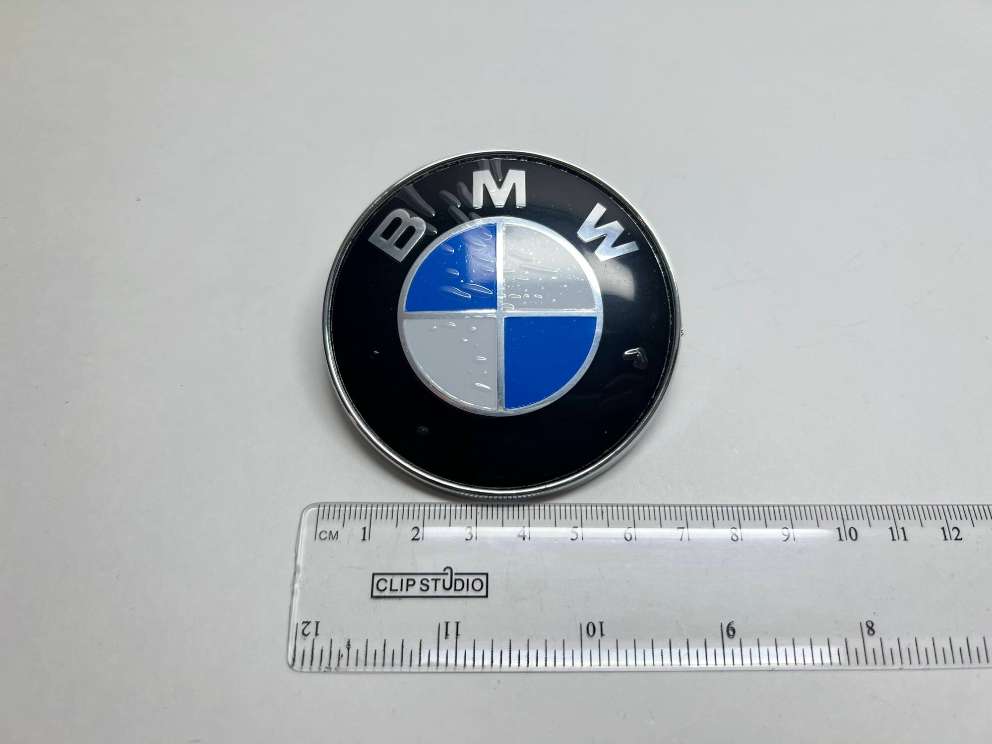 BMW (малый) / Логотип (шильдик, надпись, эмблема) "BMW" 7.8*7.8 см, арт: 8894-К