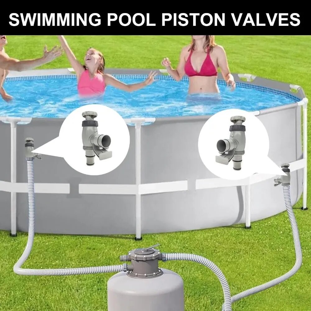 Аксессуары для плавания клапан пластиковый для бассейнов фильтров и насосов — фото 1