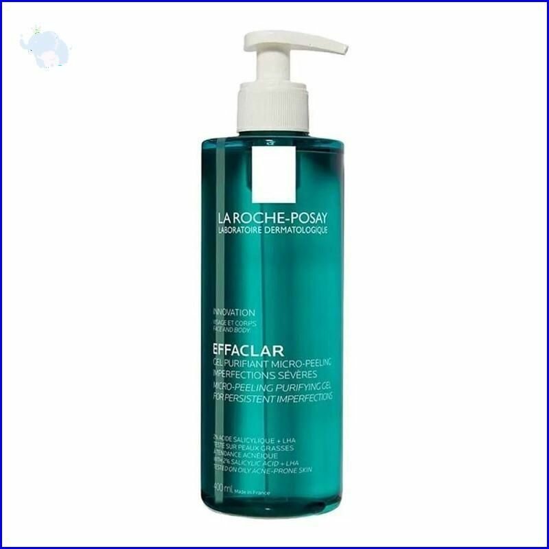 Успокаивающий пенящийся гель Effaclar Micro Exfoliant Purifiant для жирной кожи, обогащенный инновационной премиум микробиотой от La Roche Posay