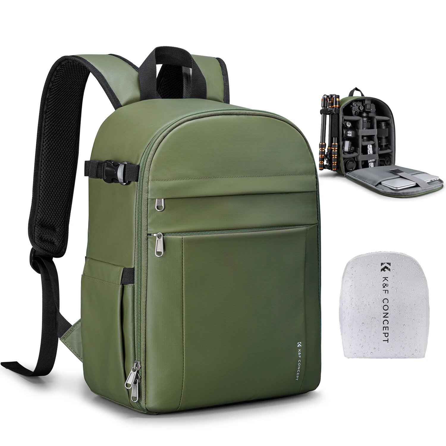 Рюкзак для фотоаппарата K&F CONCEPT 13L green