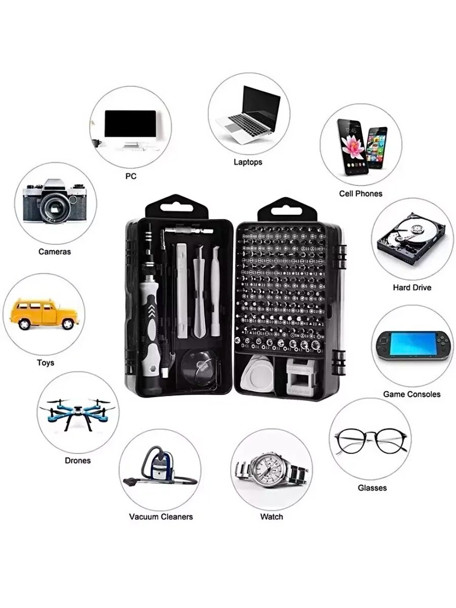 Набор отверток для точных работ 117 в 1