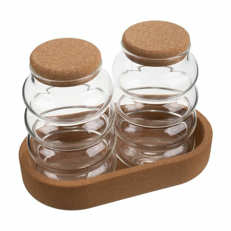 Набор банок на подставке 360 мл 2 шт.