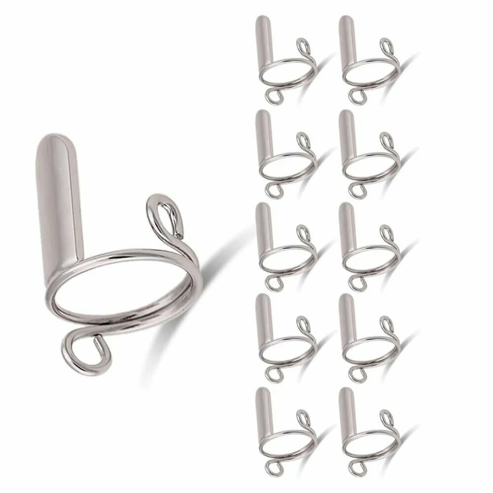 Кольца для акриловых и накладных ногтей, набор регулируемых колец для ногтей, White K