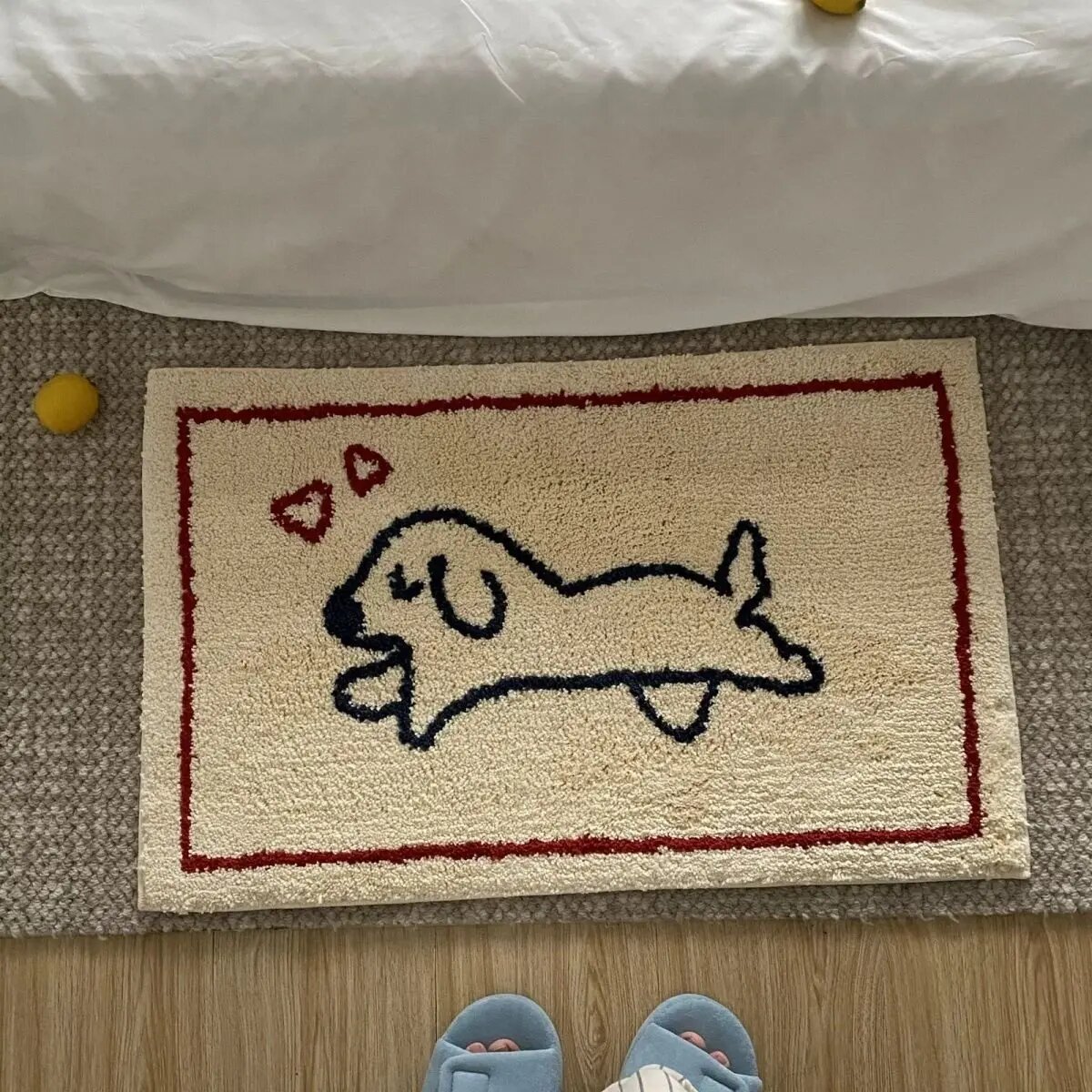 Коврик VIKAMA Lucky Dog 40x60см, мультяшный