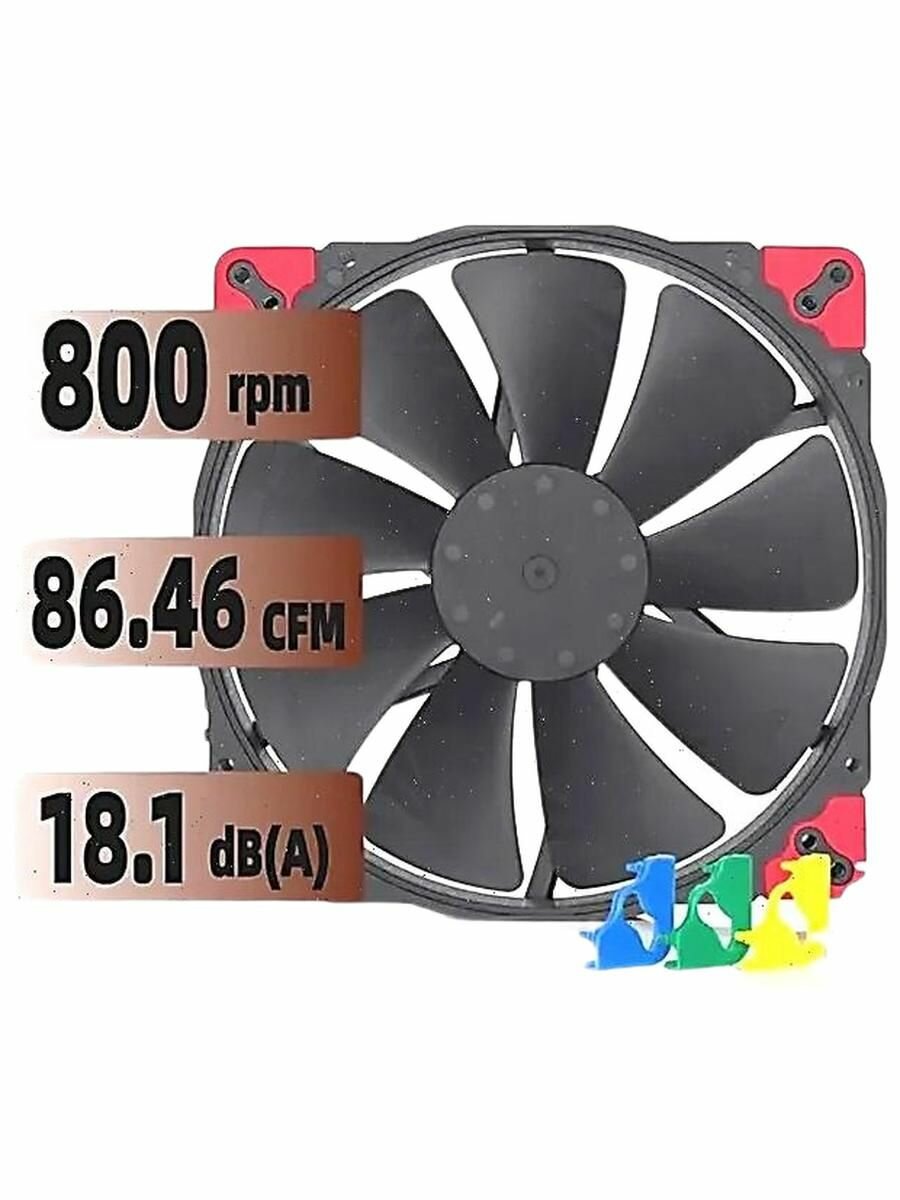 Игровая консоль охлаждение черный пластик Noctua NF-A20 PWM chromax