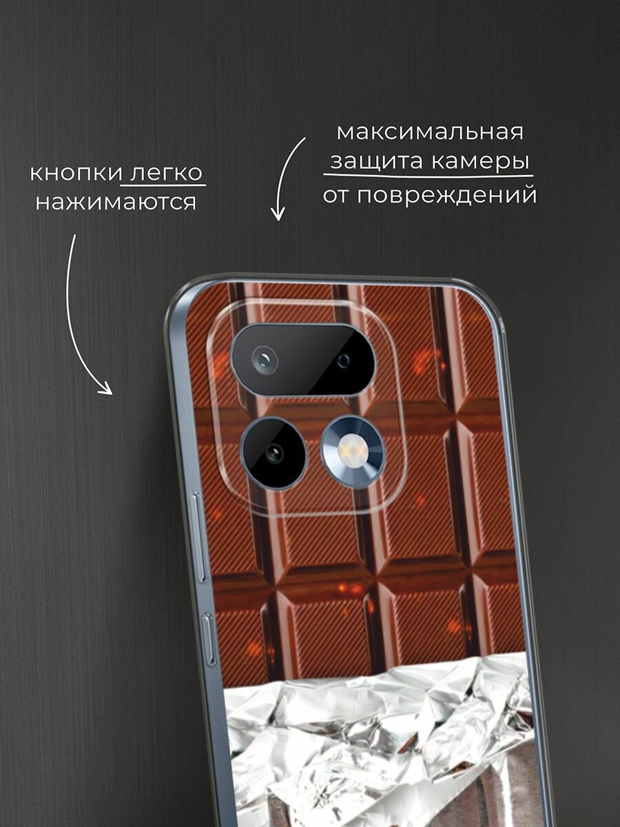 Чехол на Realme 16 Pro / Реалме 16 Про с принтом Шоколад в обертке — фото 1