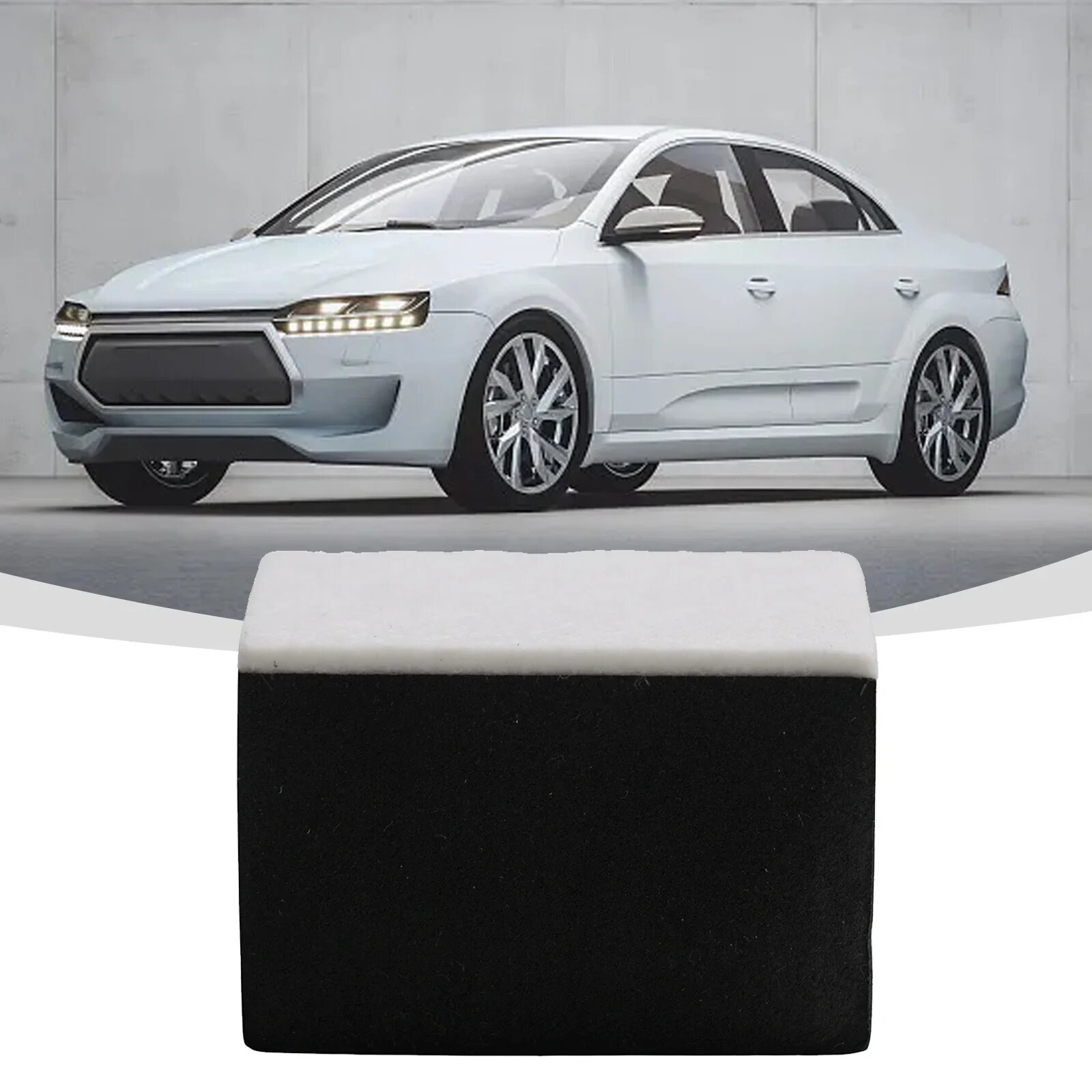 1 шт. Губка-аппликатор для керамического покрытия автомобиля с войлочной подушечкой для нанесения нано-воска и полировки автомобильных поверхностей