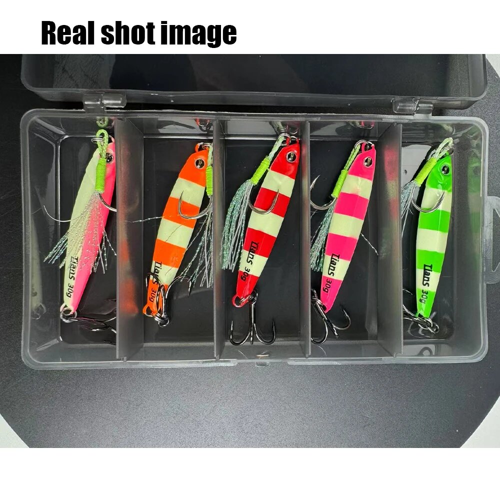 Набор из 5 металлических воблеров для глубоководной рыбалки 35g