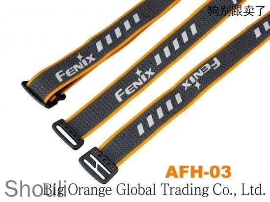 Крепление для фонаря Fenix AFH-03 Черно-серый ремешок для фонаря, нейлон, размер 66х25 см — фото 1