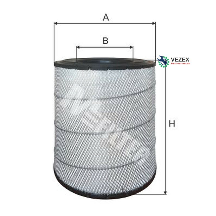 M-FILTER A512 фильтр воздушный ! H446 H303 d167 \Scania 4 Serie 124 01.96-->