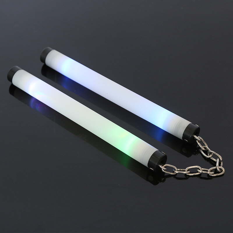 Цветные нунчаки, светящиеся в темноте нунчаки, детские флуоресцентные нунчаки для выступлений и тренировок