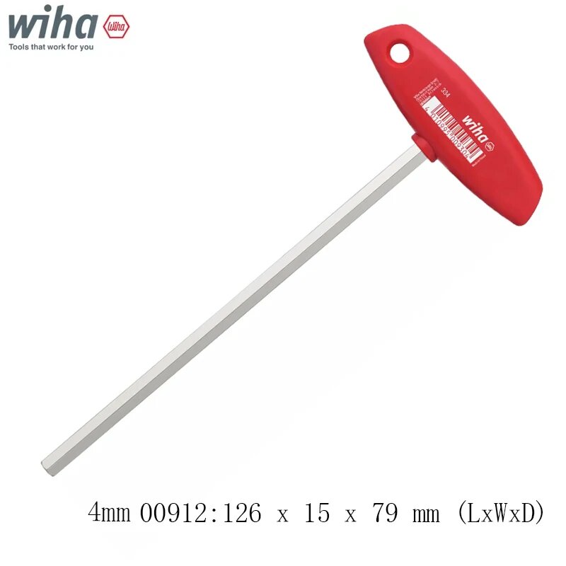 Wiha L-ключ шестигранный 4 мм, 00912