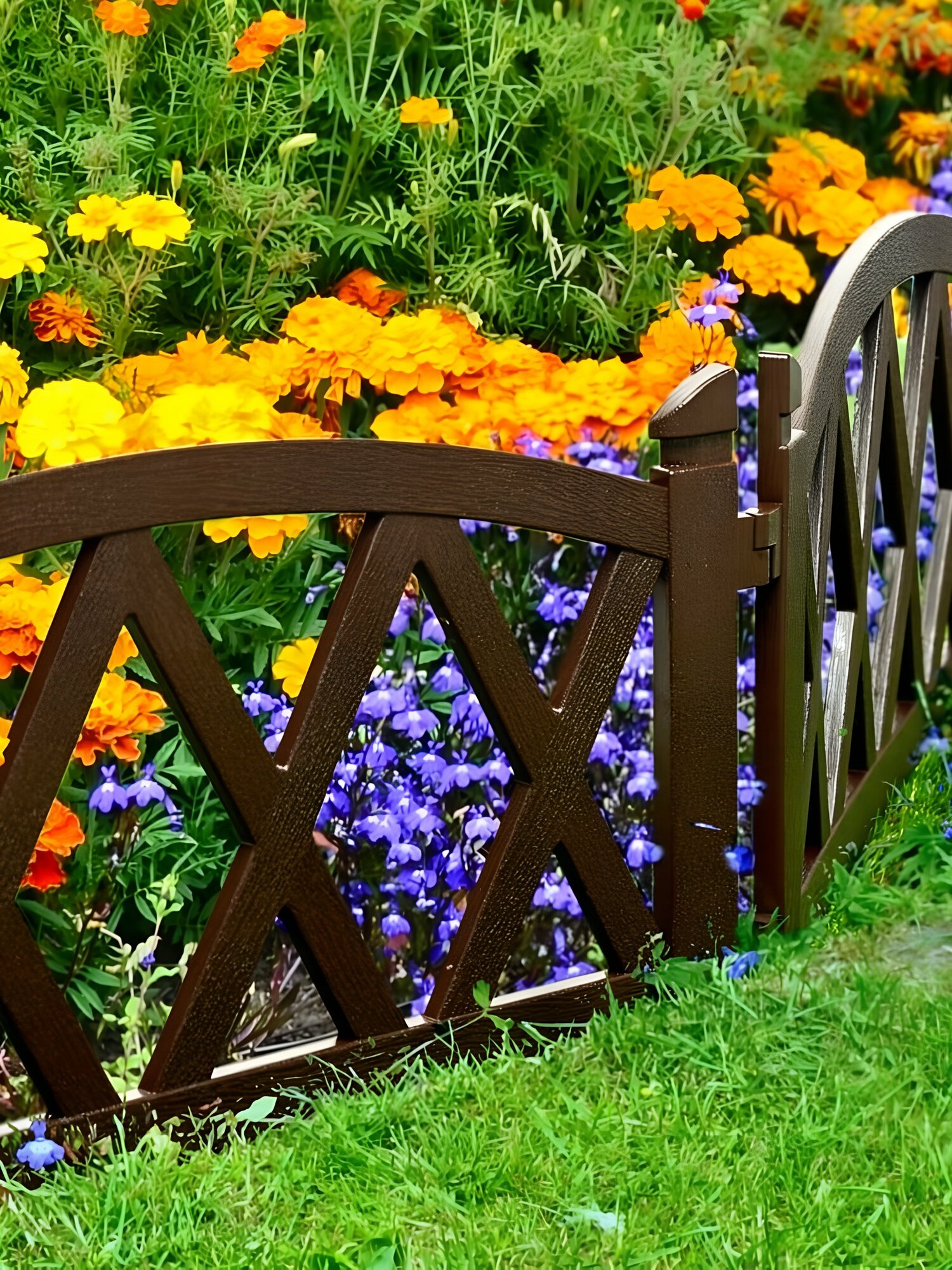 Забор декоративный пластмасса, Мастер сад, Арка, 26х240 см, коричневый