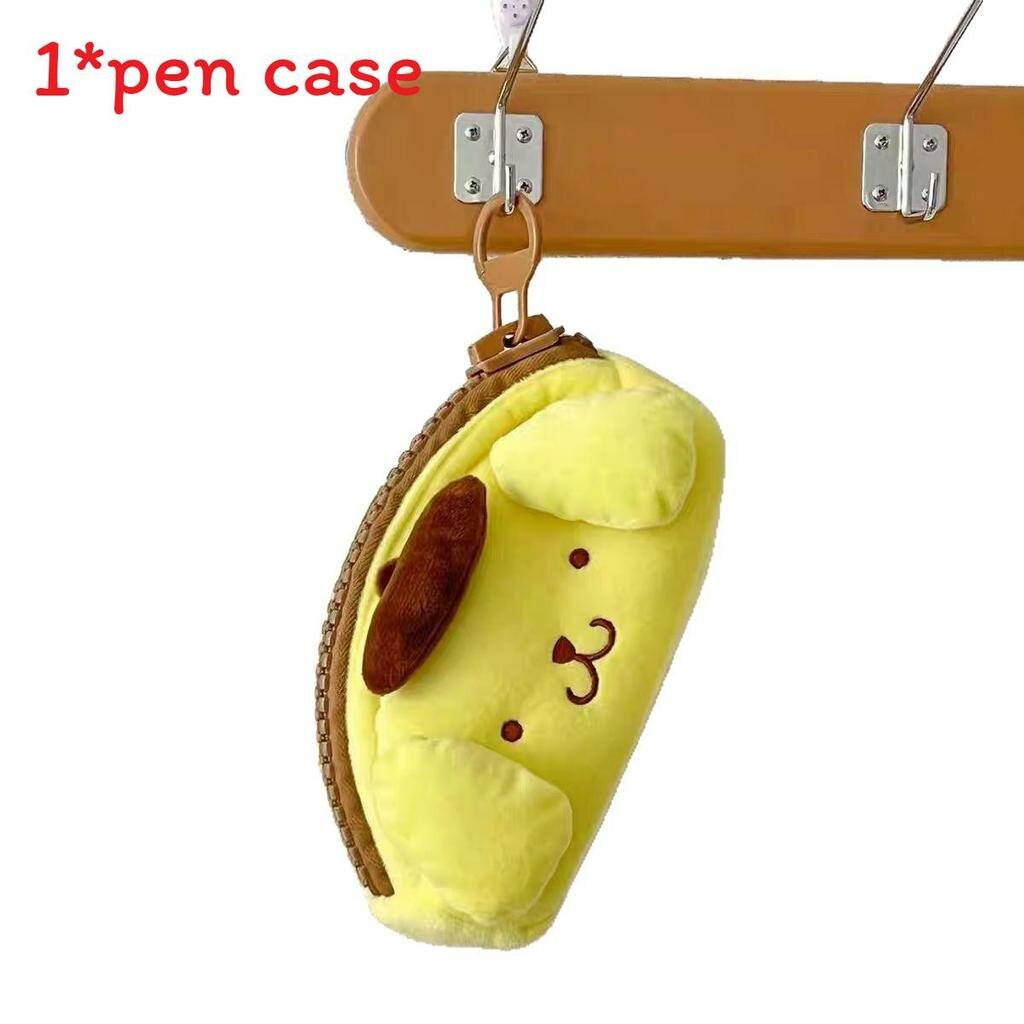 Pom pom purin мягкий плюшевый пенал с большой застежкой-молнией для школы и путешествий