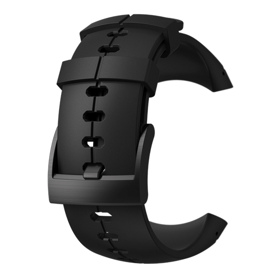 SUUNTO SPARTAN ULTRA Чёрный силиконовый ремешок для часов с чёрной пряжкой (Не оригинальный)
