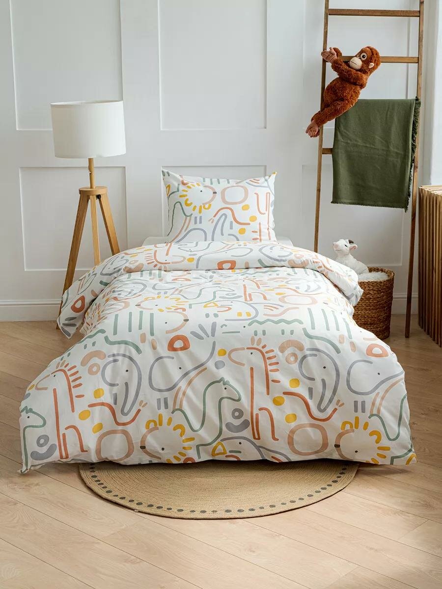 YERRNA комплект постельного белья 1,5 спальный, пододеяльник 150*200, наволочка 50*70 -1шт, 100% хлопок, перкаль, подходит под размеры икея