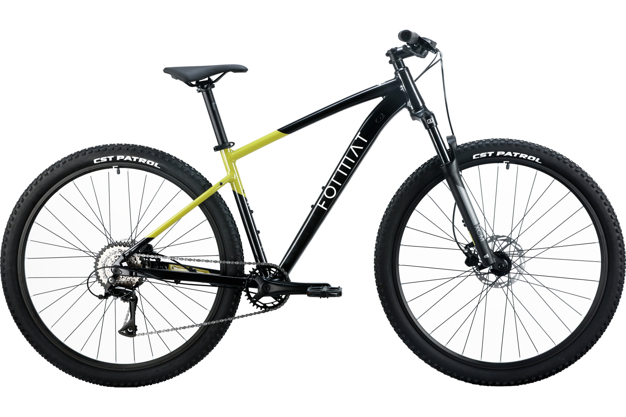 Велосипед FORMAT 1413 29" 2025 (требует финальной сборки), Цвет черный-зеленый, Размер M