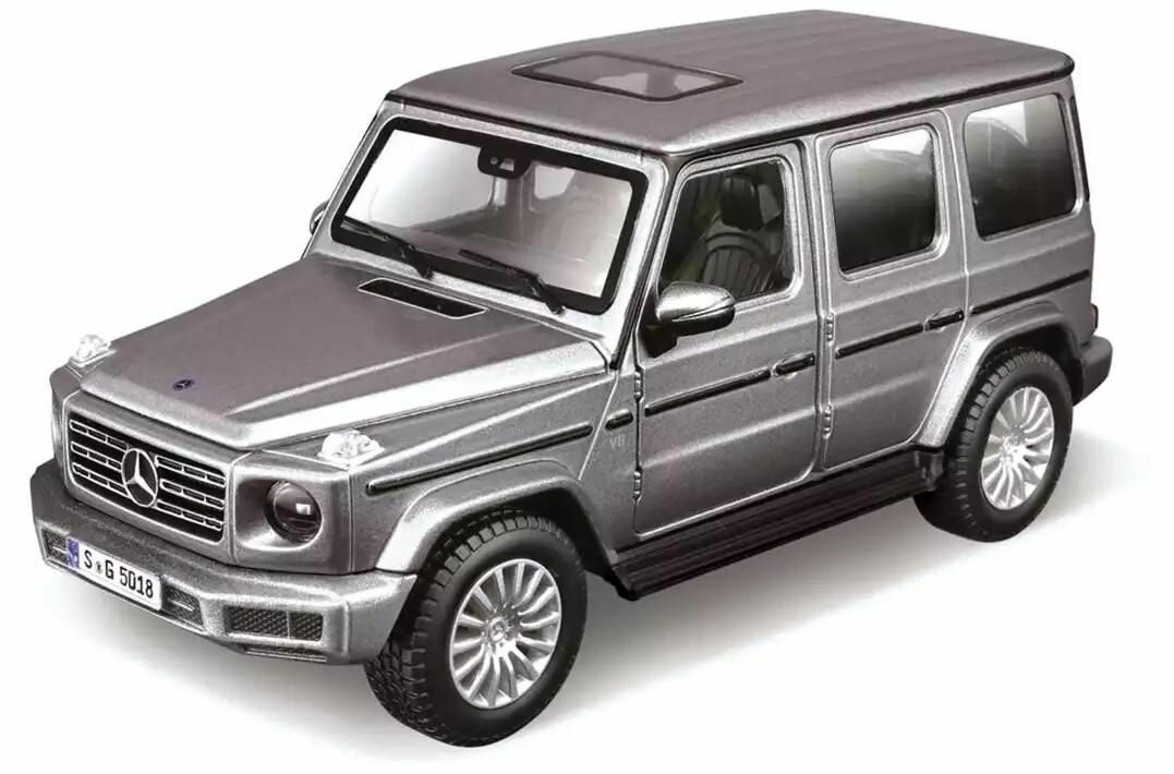 Модель машинки Maisto Mercedes-Benz G-Class AMG SUV 2019, сборка, масштаб 1:25, серебристая