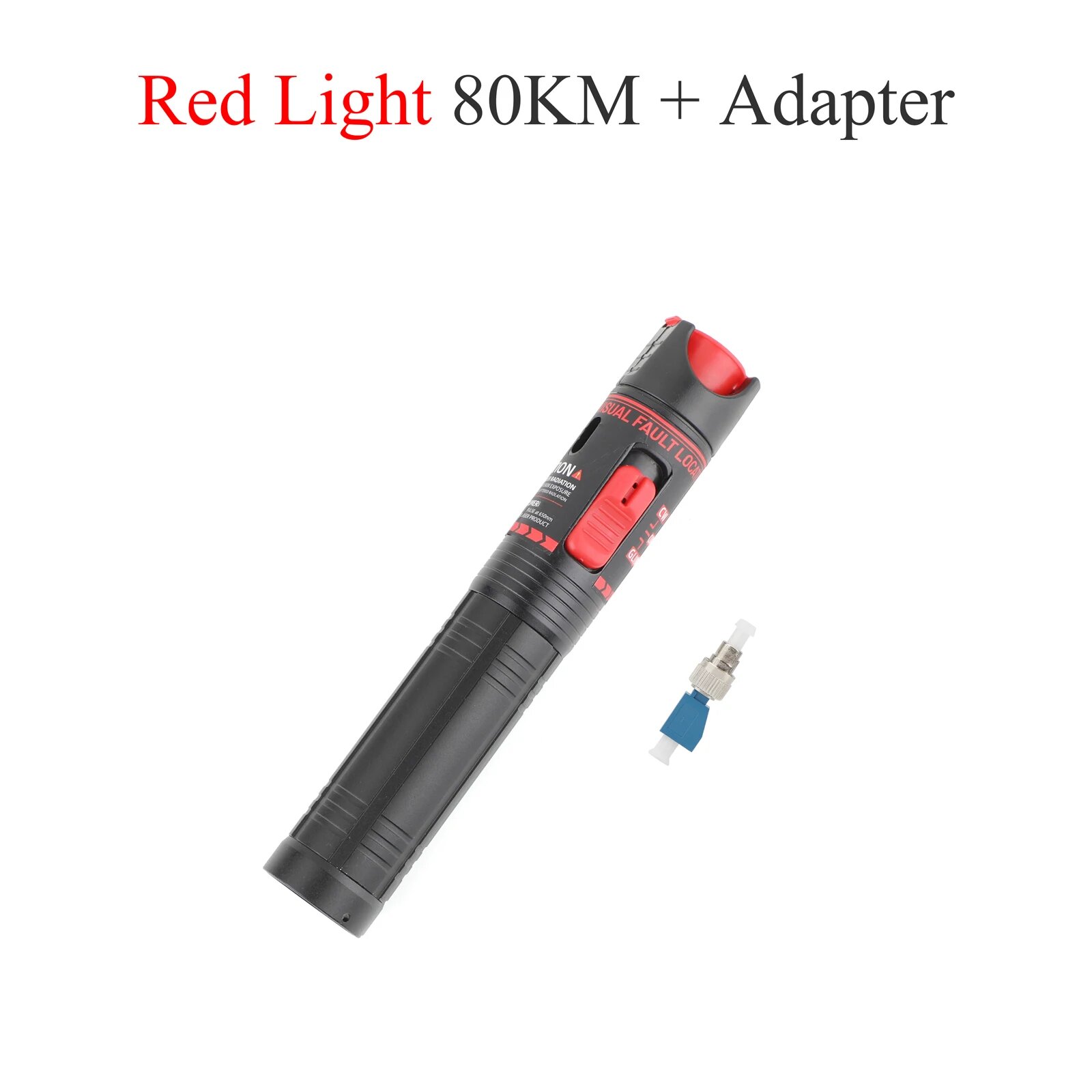 Волоконный локатор неисправностей Red Light 80KM + Adapter
