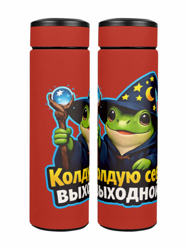 Термос «Лягушка» (красный)