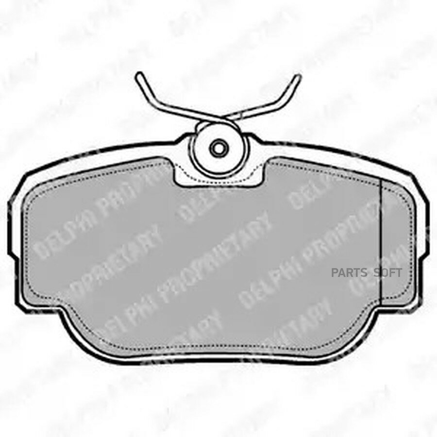 DELPHI LP914 Колодки тормозные дисковые, задние