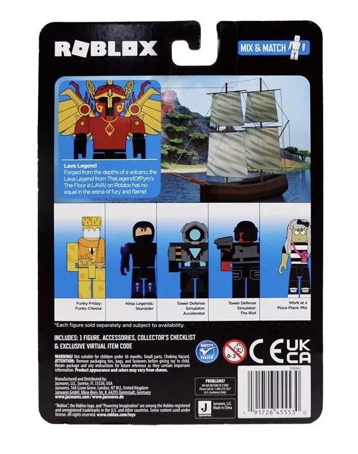 Фигурка ROBLOX развивающая, ABS пластик, красный цвет, коллекционная игрушка — фото 1