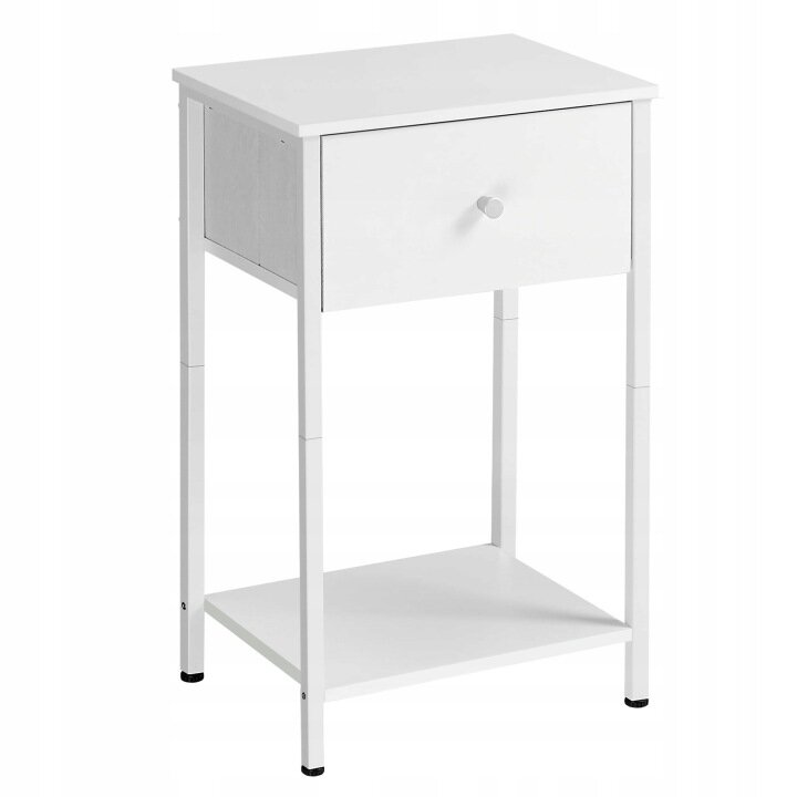 Прикроватная тумбочка с ящиком SONGMICS 61 x 38x28 см, цвет белый, 15840362422
