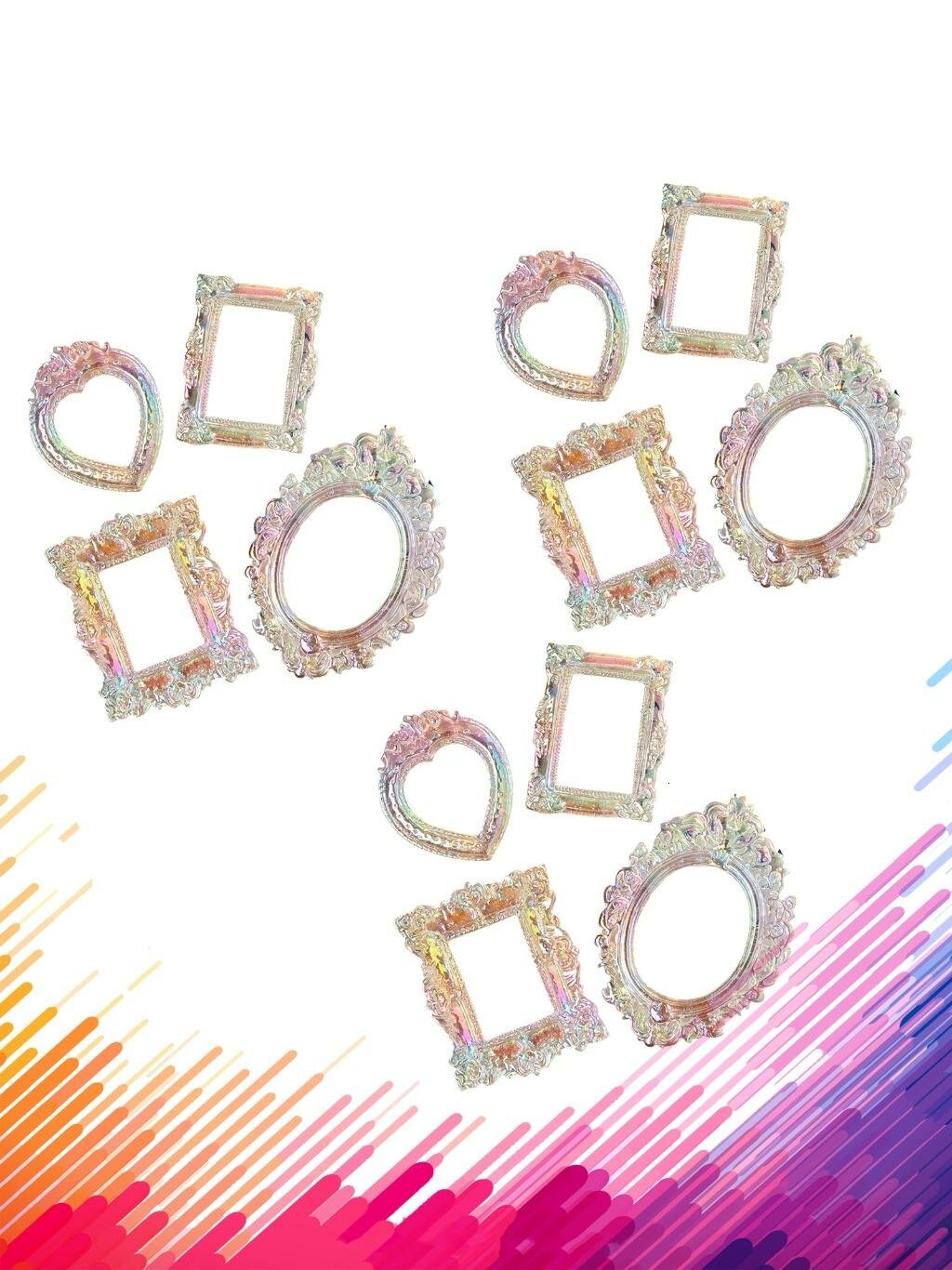 Антикварная мини-рамка для фото и украшений, 12 шт, A