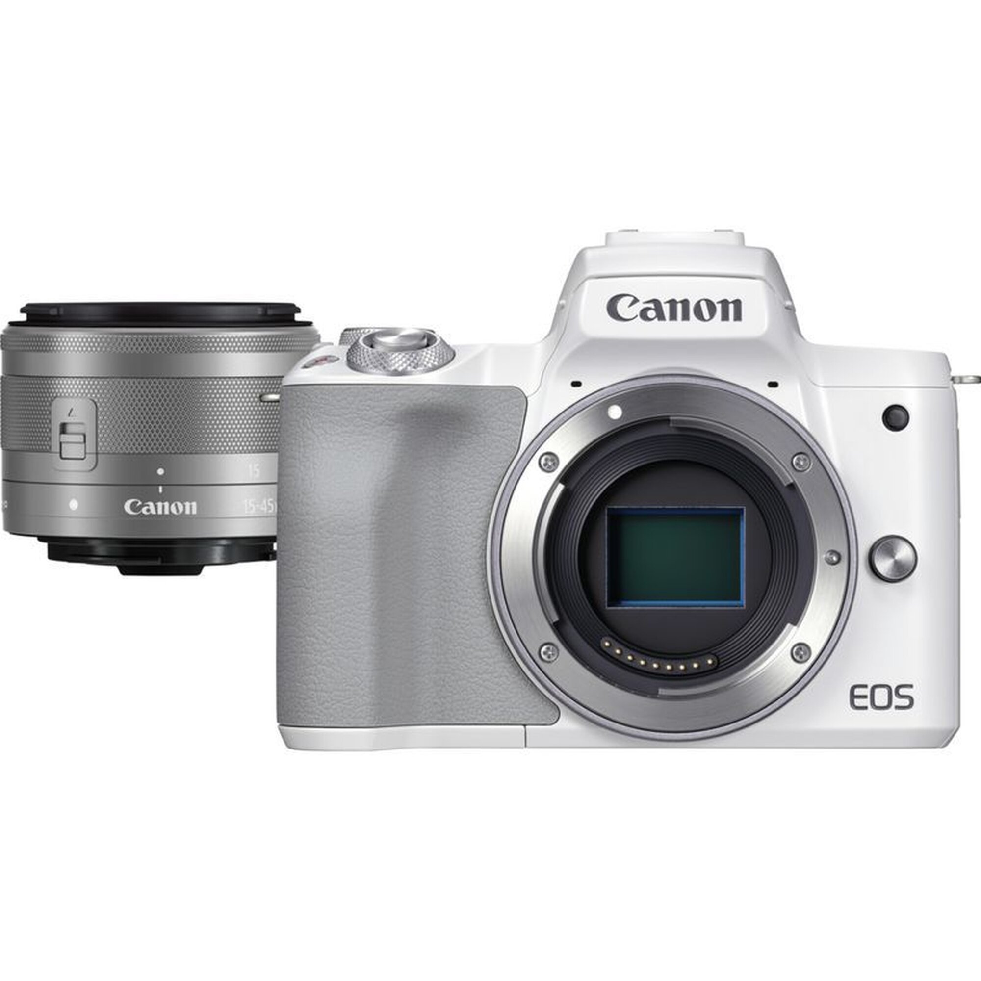 Фотоаппарат Canon EOS M50 II, белый, с объективом EF-M 15-45mm, 24 Мп, 387 г