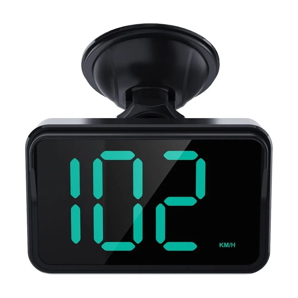 Компьютер бортовой Black, ABS-пластик, зеленый дисплей, USB, 7.7x5.2x2.4 см — фото 1