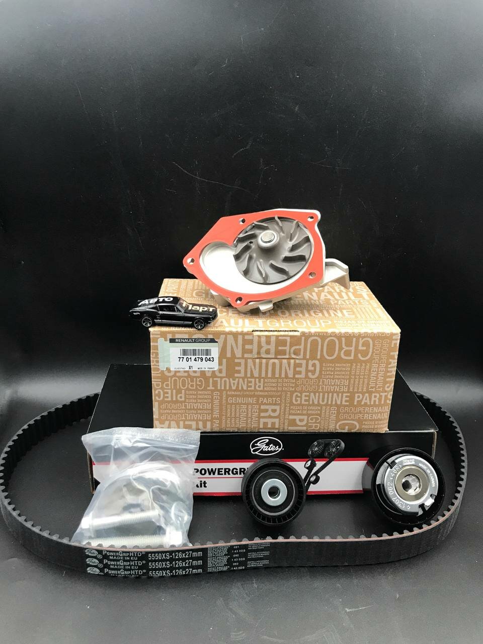 Комплект ГРМ с помпой DUSTER TERRANO KAPTUR 2.0 LAGUNA-2 бензин F4R F4P 130C11551R арт. K055550XS/7701479043