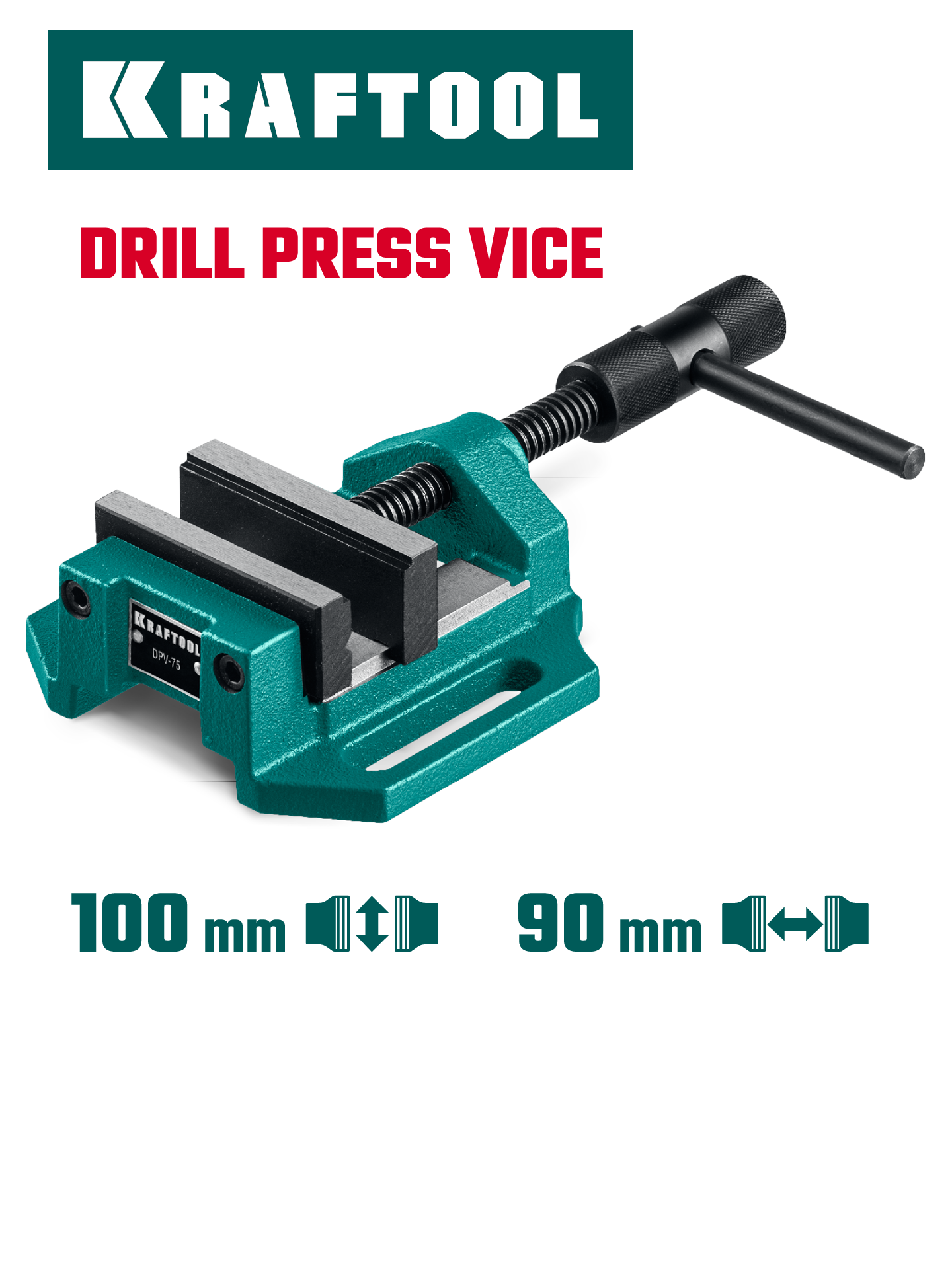 KRAFTOOL DPV-150, 150 мм, станочные сверлильные тиски (32722-150)