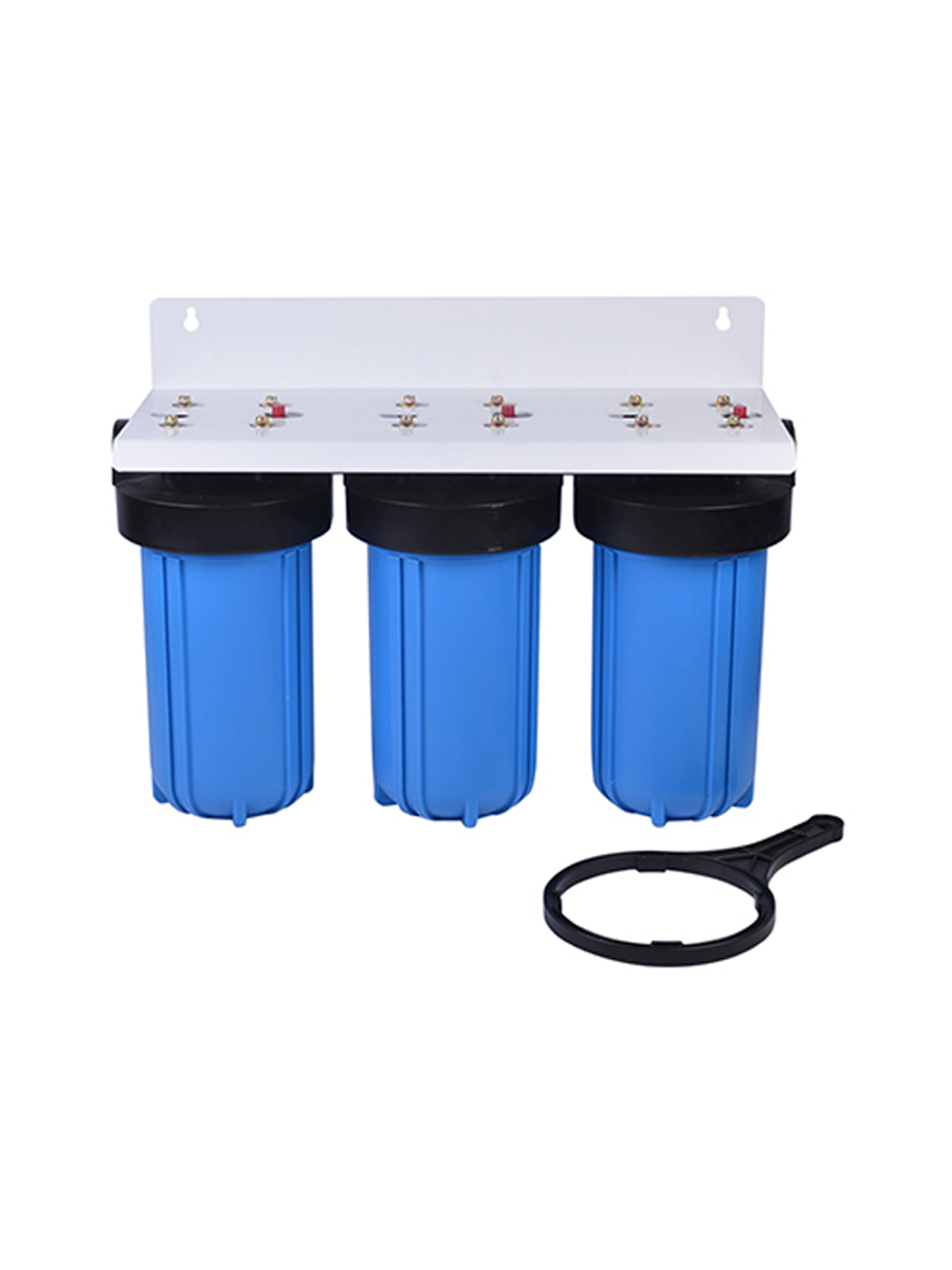 Магистральный фильтр ViEiR Аквастиль 10", F-06-3-10, с картриджами из полипропилена, 1 шт