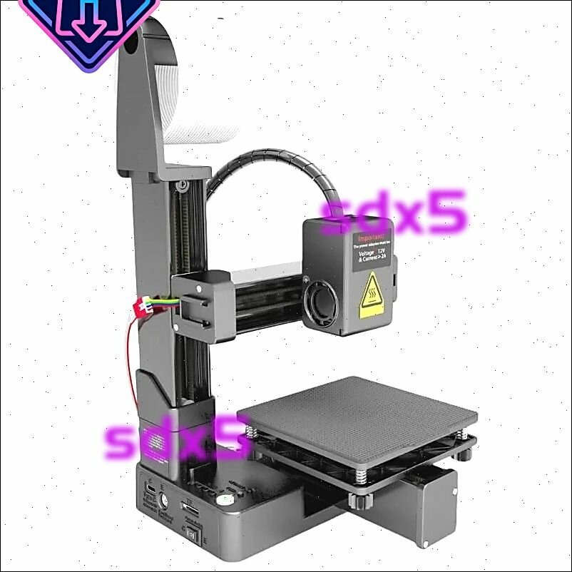 K10 Тихий 3D Принтер, Черный