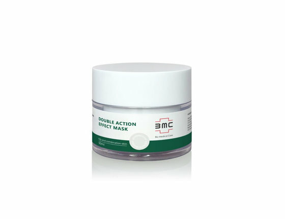 Маска для жирной и комбинированной кожи Bio Medical Care Double action effect Mask, 50мл