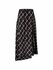 Юбка STUDIO TOMBOY Unbalanced check-pattern maxi skirt, размер M, черный