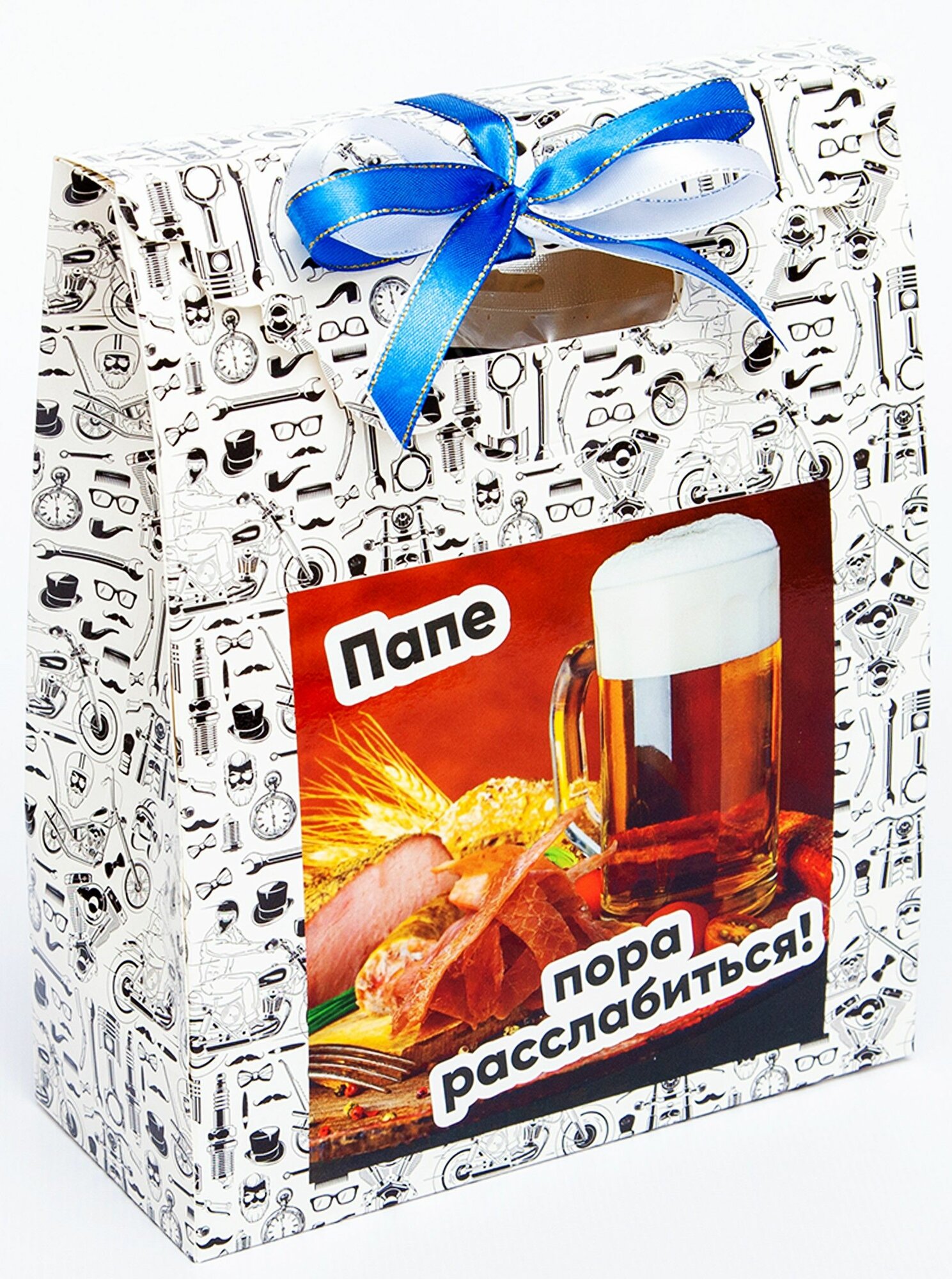 Набор деликатесов подарочный "Папе пора расслабиться"/ подарок папе на день отца, набор из 10 видов вяленого мяса