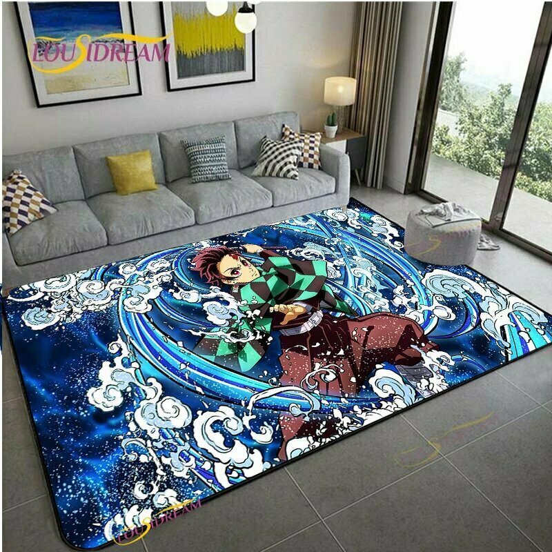 Коврик LOUSIDREAM Demon Slayer Бирюзовый, 160x200cm, 28