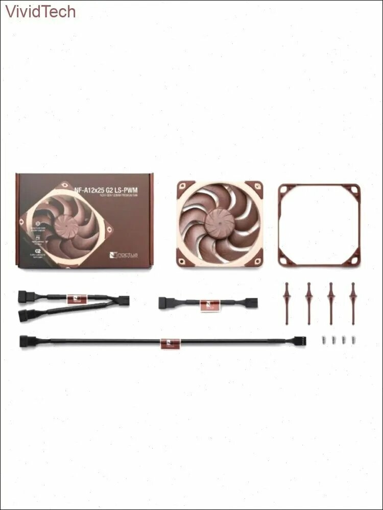 Noctua вентилятор NF-A12x25 G2, черный матовый