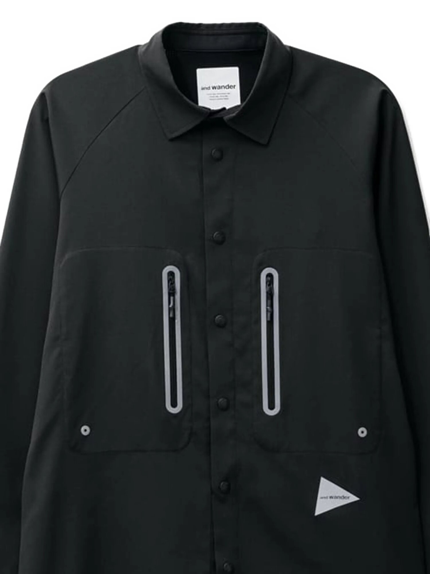 Рубашка And Wander Zip-pocket shirt, размер 42 — фото 1