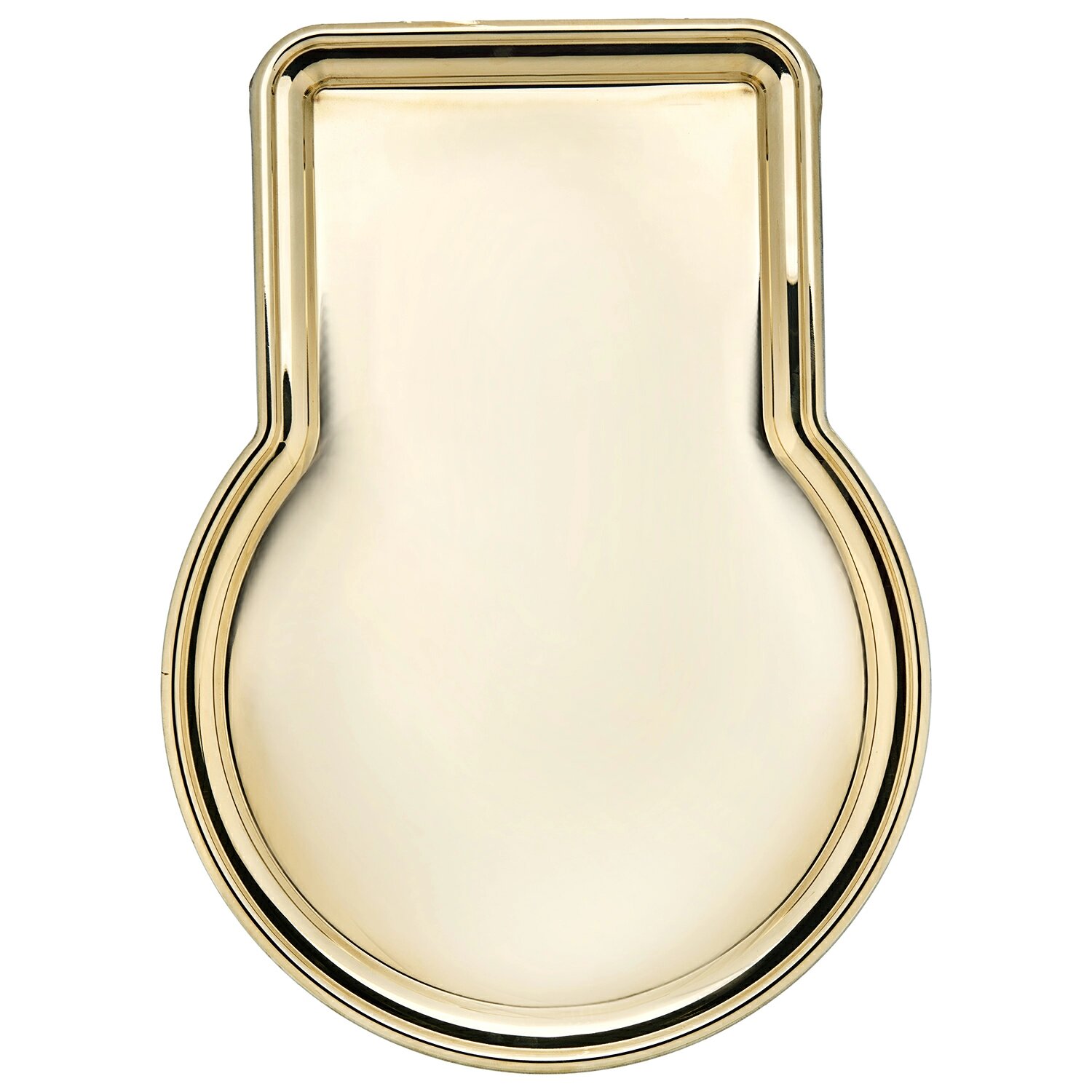 0074879 поднос "Гитара" латунный (желтый) 49*35см