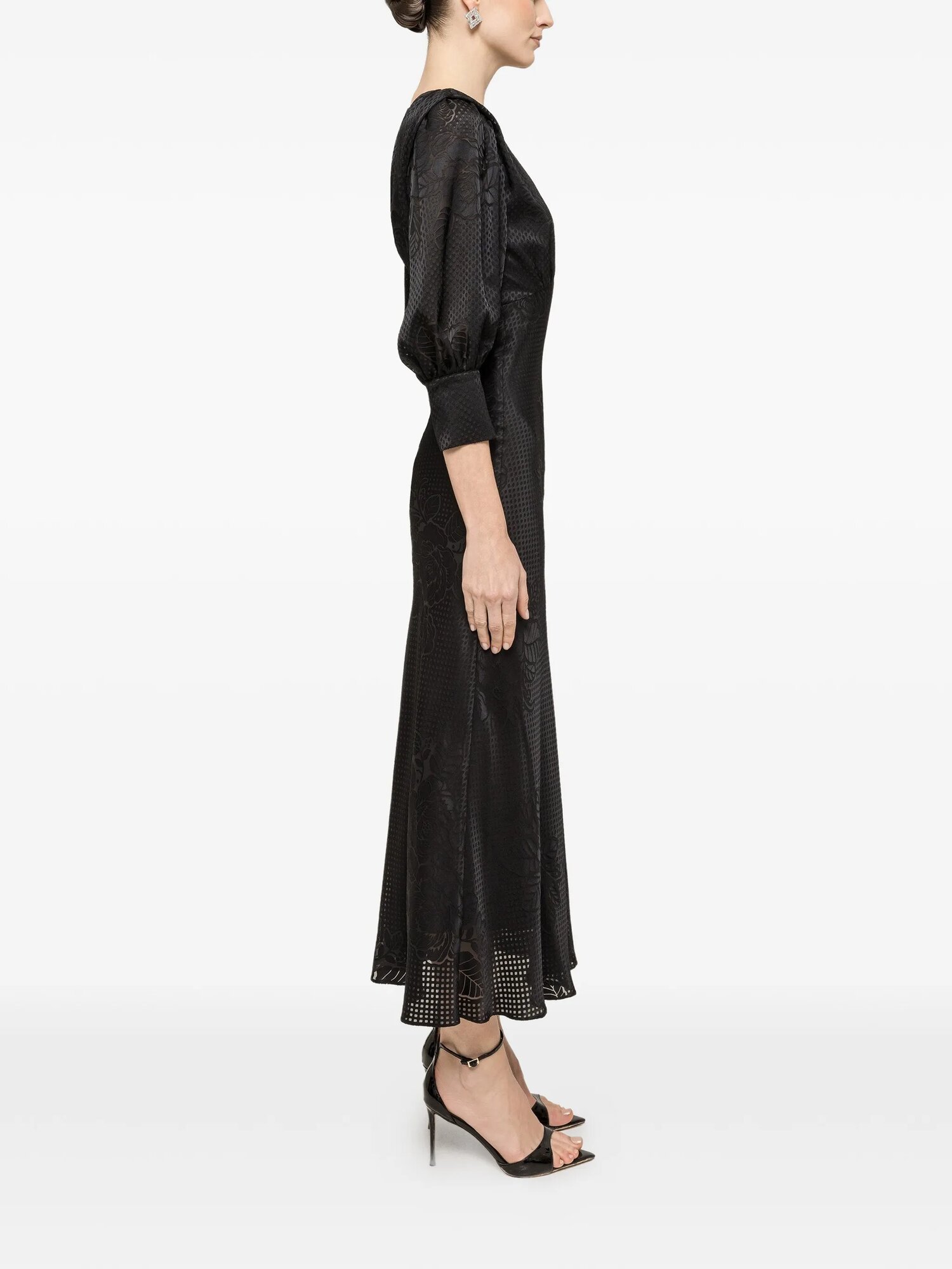 Платье Nissa Puff-sleeve midi dress, размер 38 — фото 1