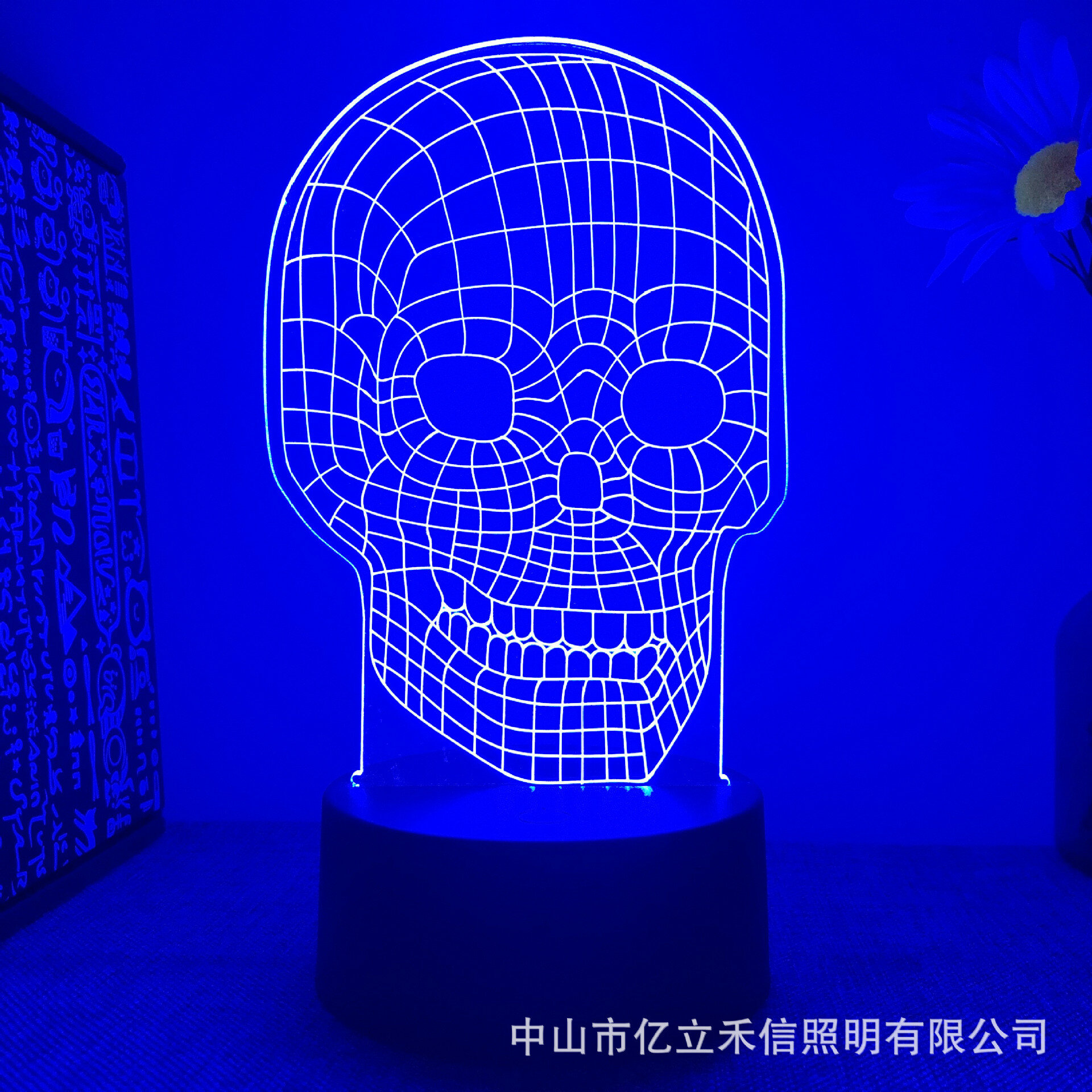 Отдельная лампочка для ночника в виде скелета, 3D дизайн, одна деталь, креативный подарок