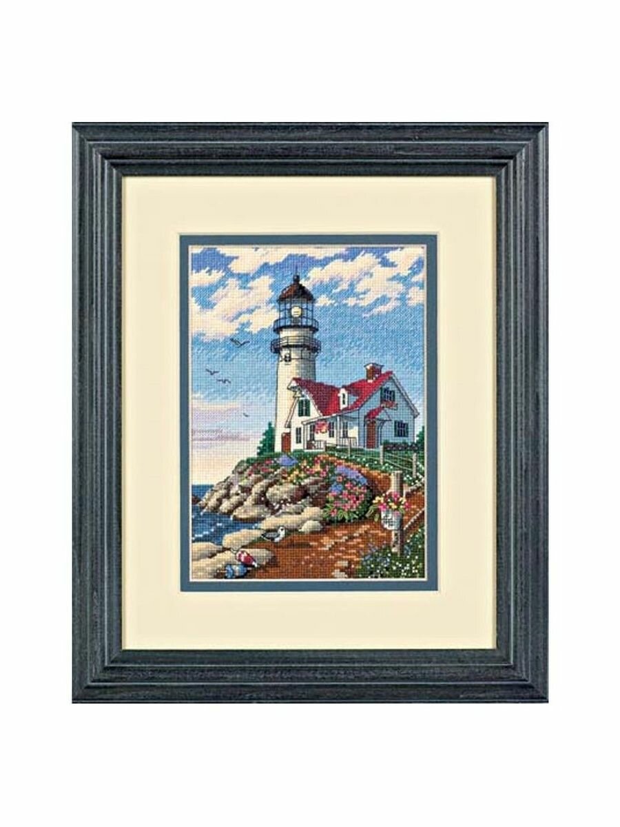 Набор для вышивания DIY "Маяк", 14CT Aida, счетный крест, 34 цветов, 16x23 см, 90 x 126 стежков