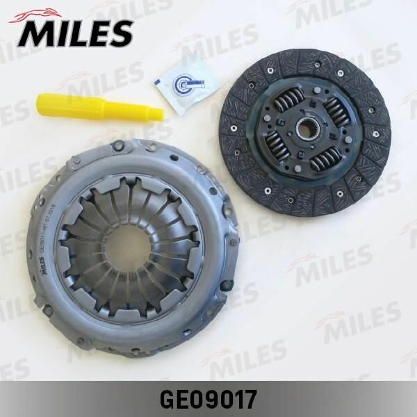 Комплект сцепления MILES GE09017 Renault Logan, Duster, Megane II, III, Fluence, Modus, Kangoo 1.4, 1.6 16V 02-> без выжимного подшипника, 200 мм