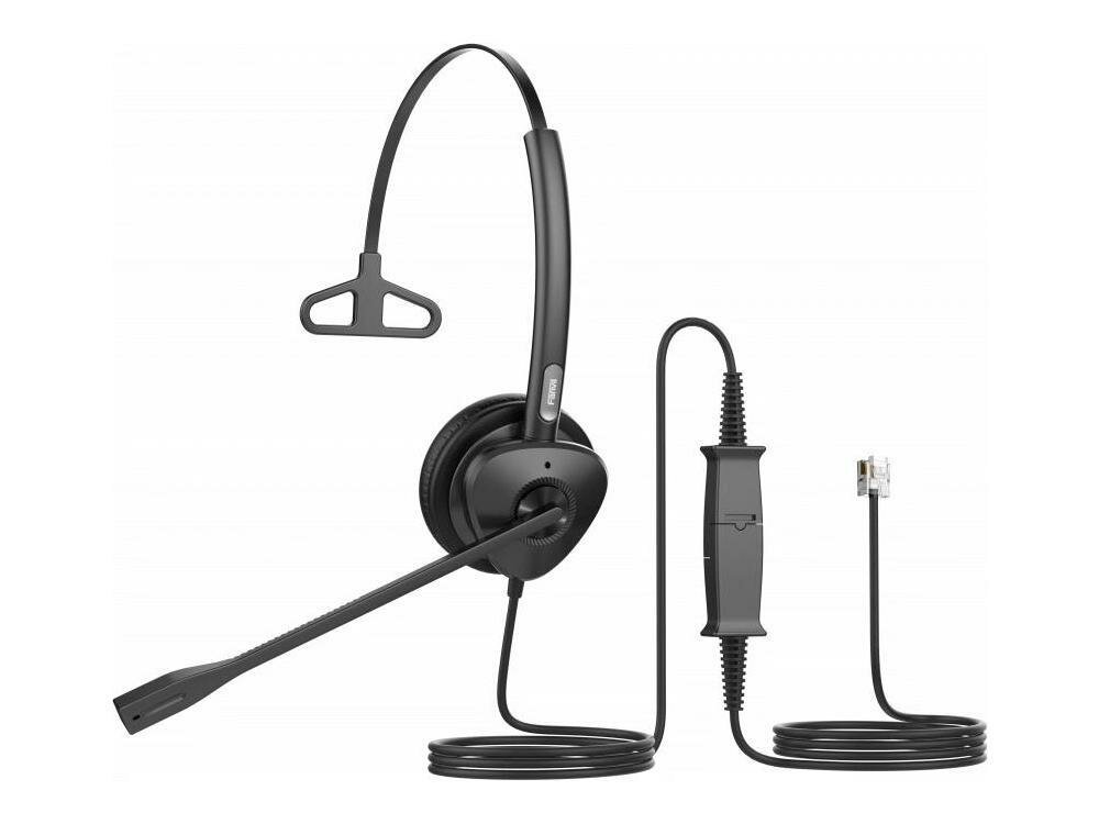 Гарнитура проводная Fanvil HT301, черный, 3.5 mm, HT301