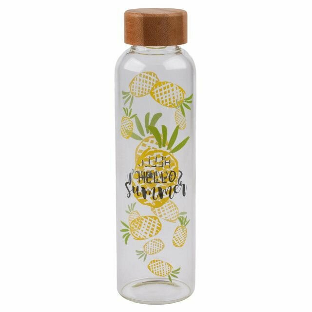 Бутылка TODELIA Tropic, 0,55 л, стекло, бамбук