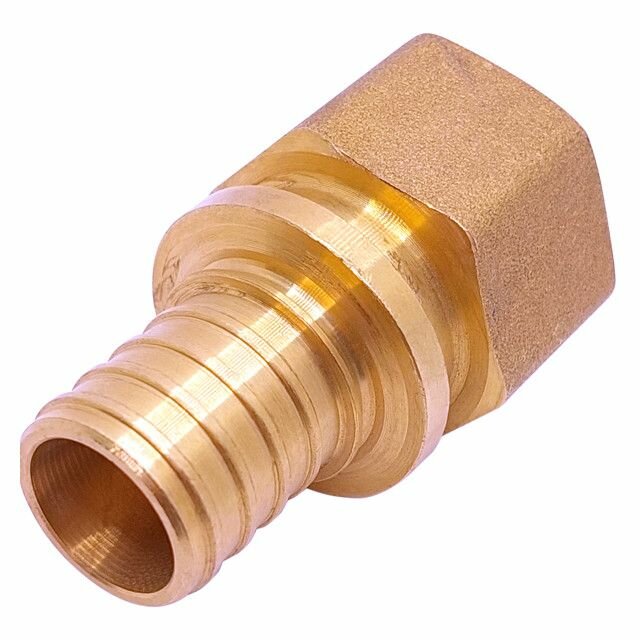 Соединитель аксиальный ростерм 100001766, 16x1/2" ВР, латунь